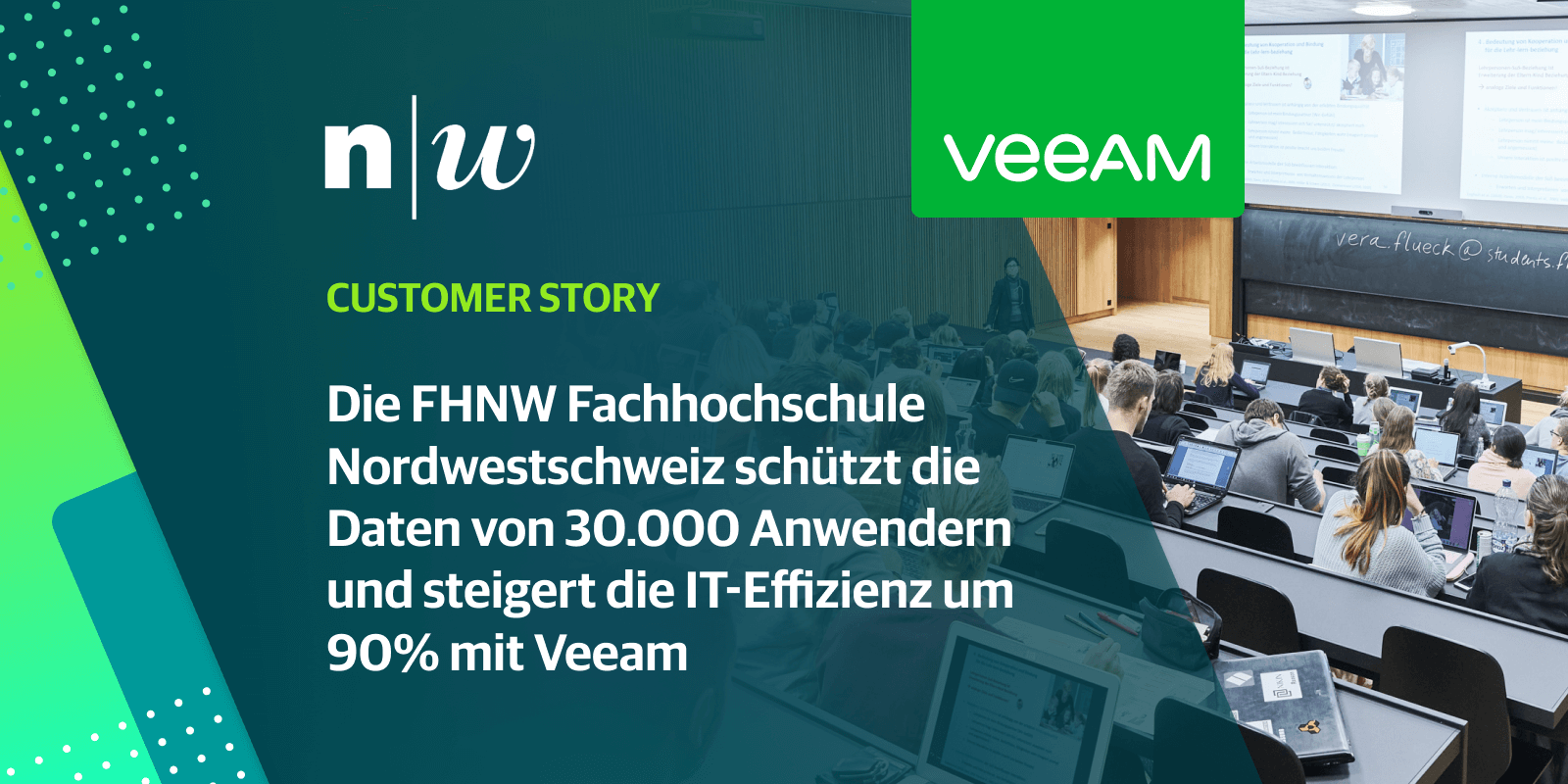 Die FHNW Fachhochschule Nordwestschweiz - Veeam Success Story