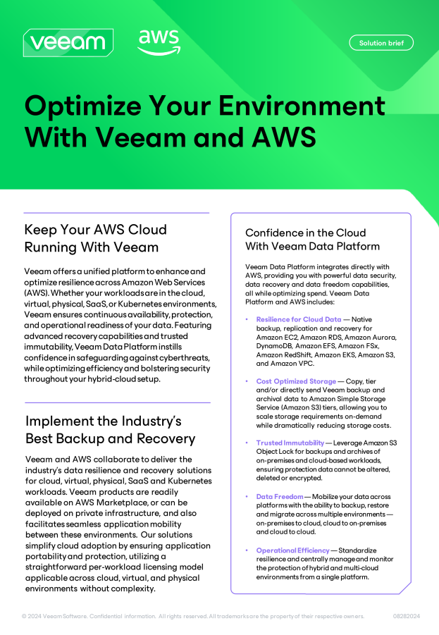 AWS Solution Brief AWS Solution Brief