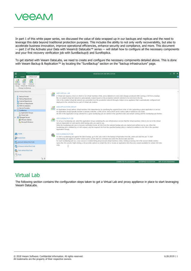 Veeam Datalabs Configuration Guide 7486