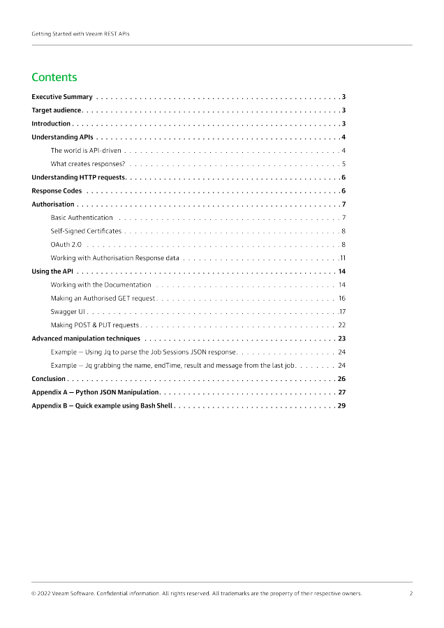 Getting Started with Veeam REST APIs Getting Started with Veeam REST APIs