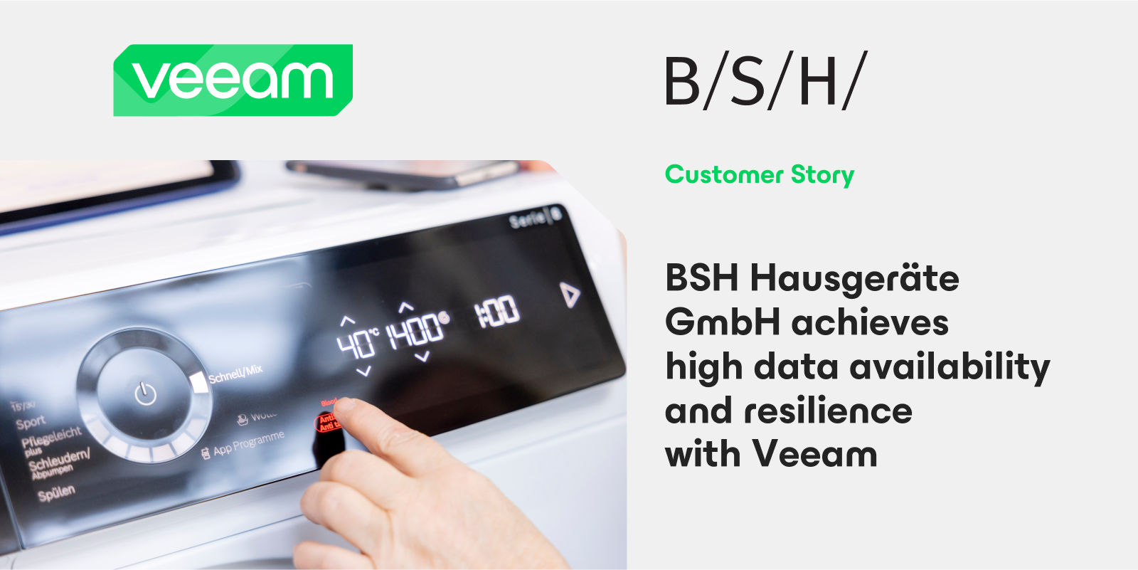 BSH Hausgeräte GmbH - Veeam Customer Story