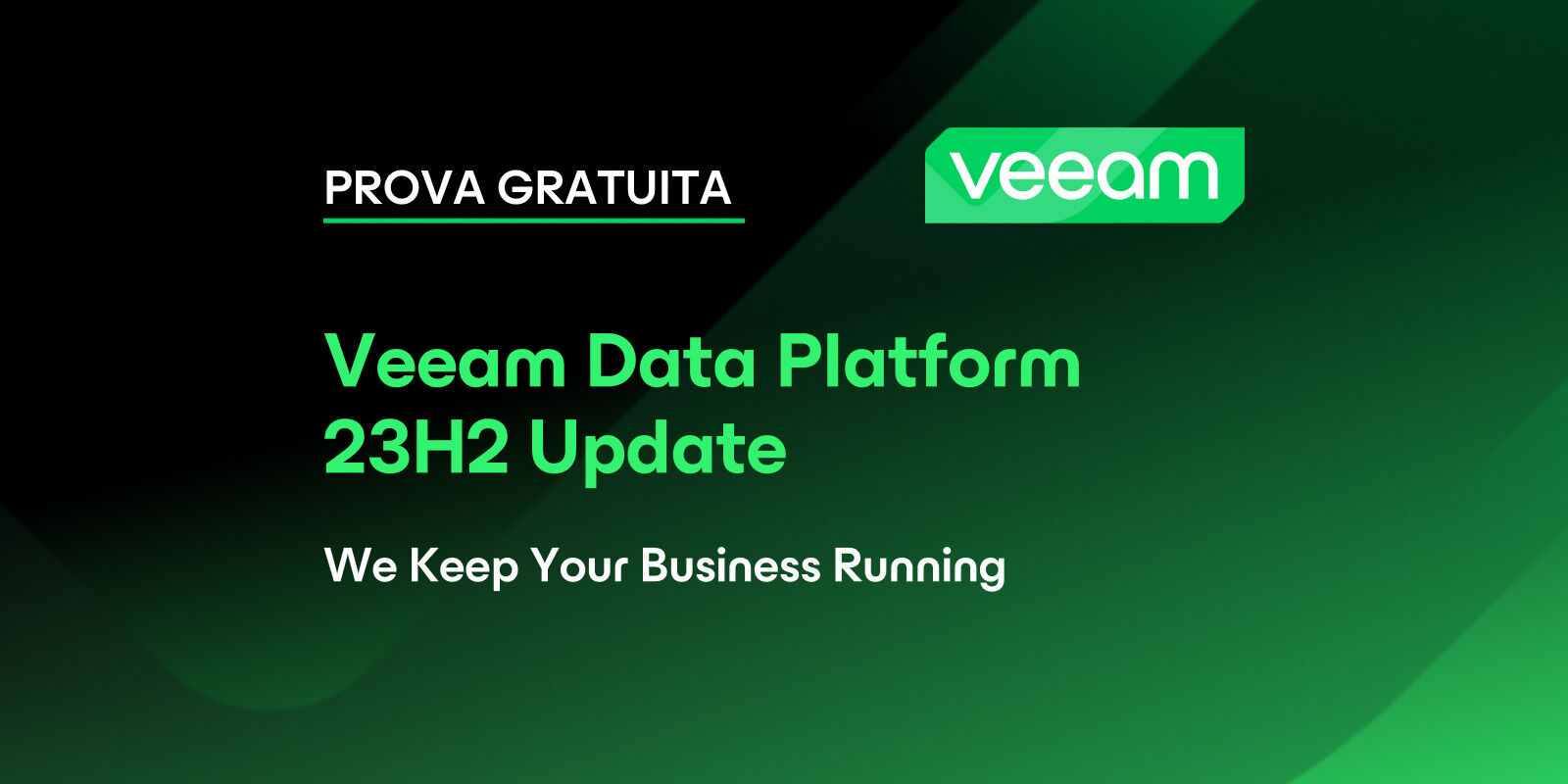 NUOVA prova di Veeam Data Platform