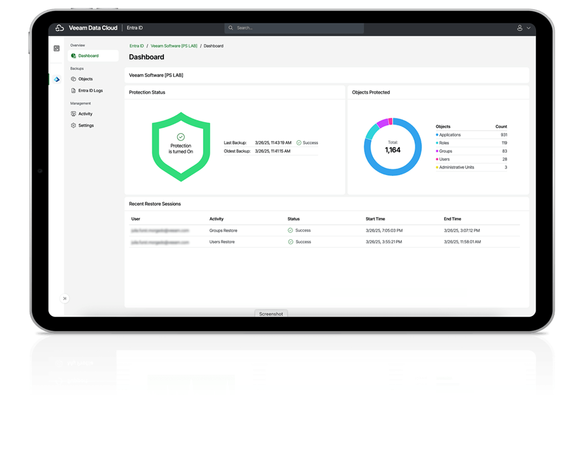 Microsoft Entra ID Backup | SaaS & Software Solutions by Veeam
