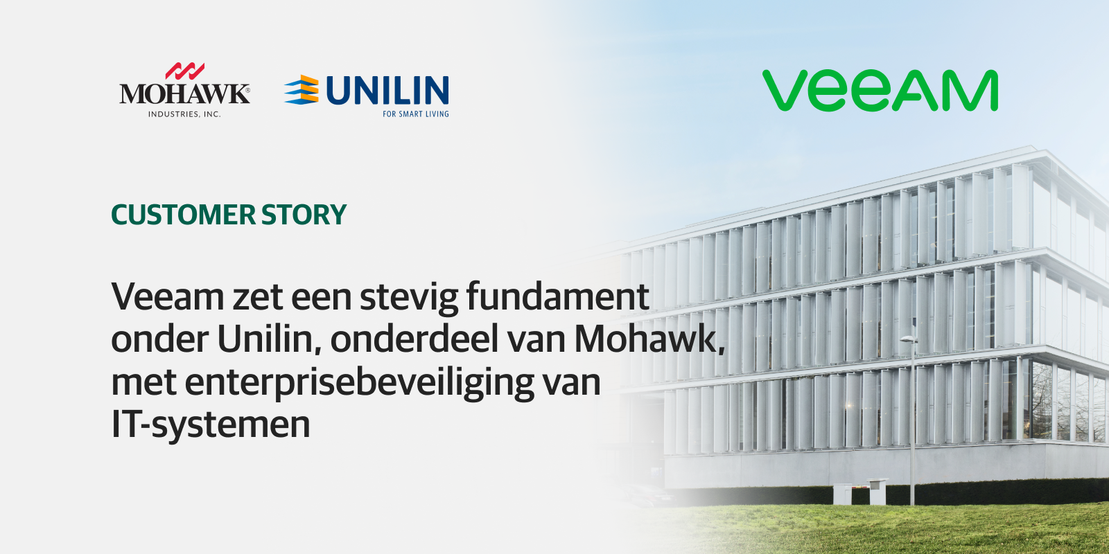 Unilin/Mohawk - Verhaal van Veeam-klant