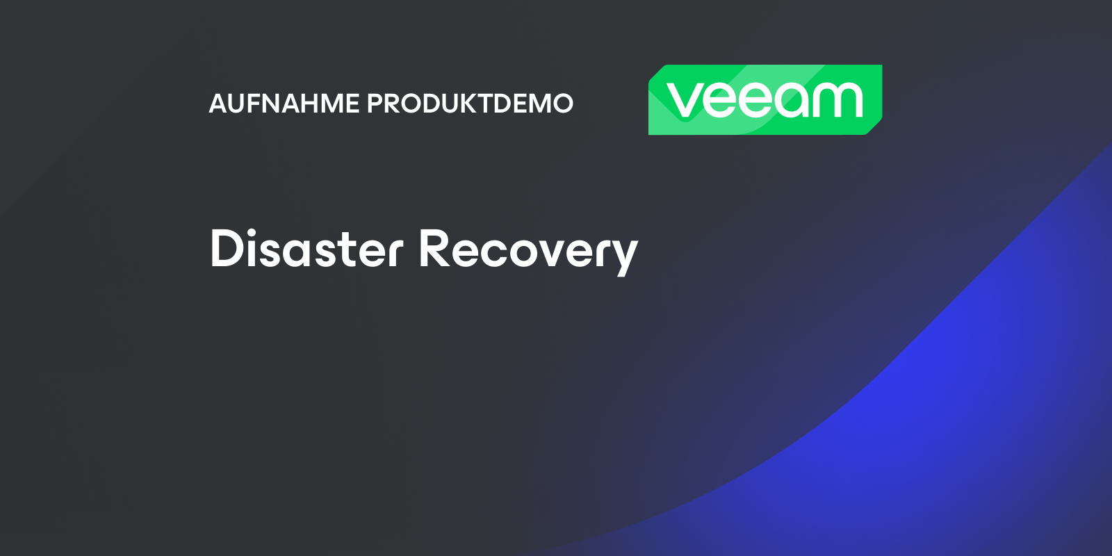 Disaster Recovery