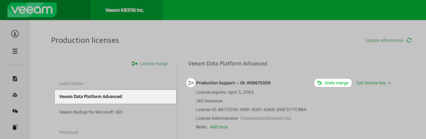 KB3116: How to Merge Veeam Data Platform Licenses
