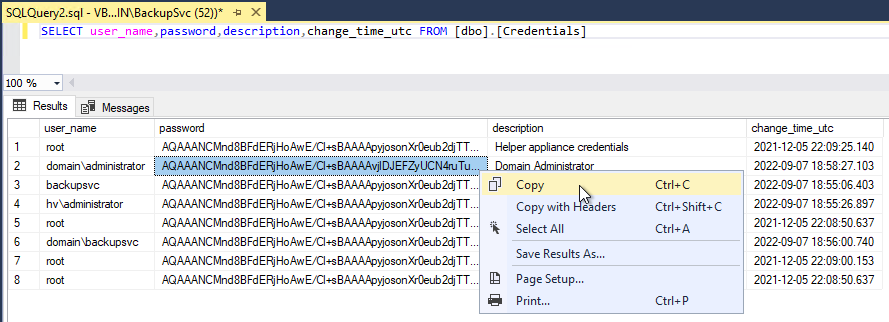Kb4349 How To Recover Account Credentials From The Veeam Backup