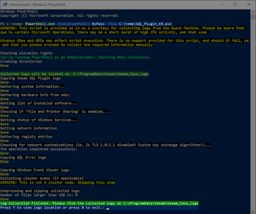 KB4438: How to Collect Logs for Veeam Plug-in for Microsoft SQL Server