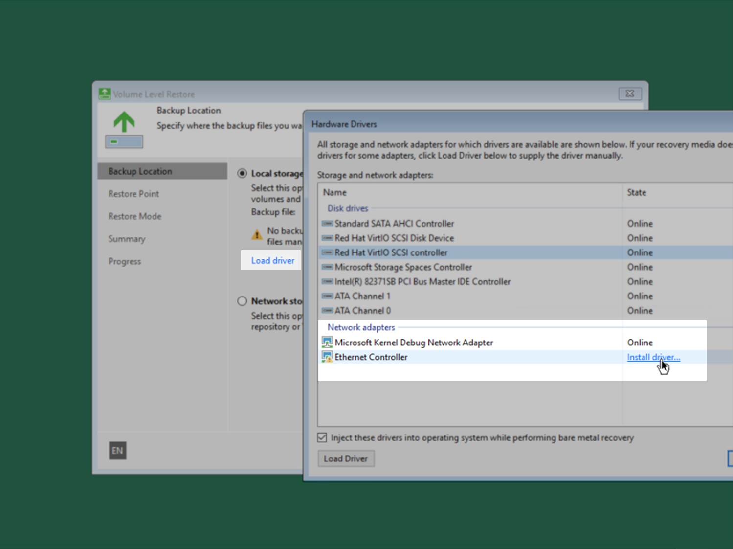 KB4737: Using Veeam Agents with HPE VM Essentials