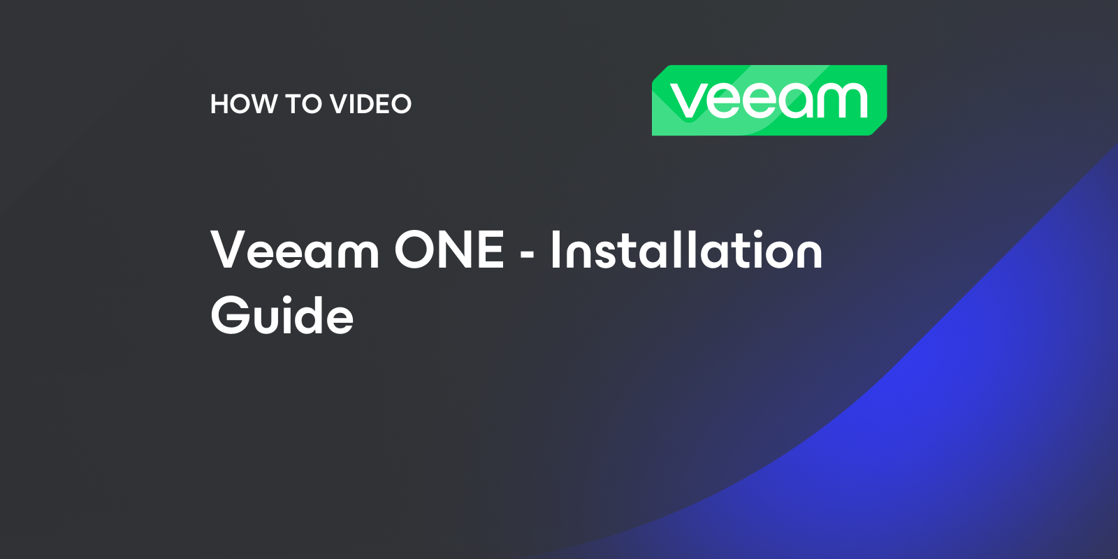 Veeam ONE - Installation Guide