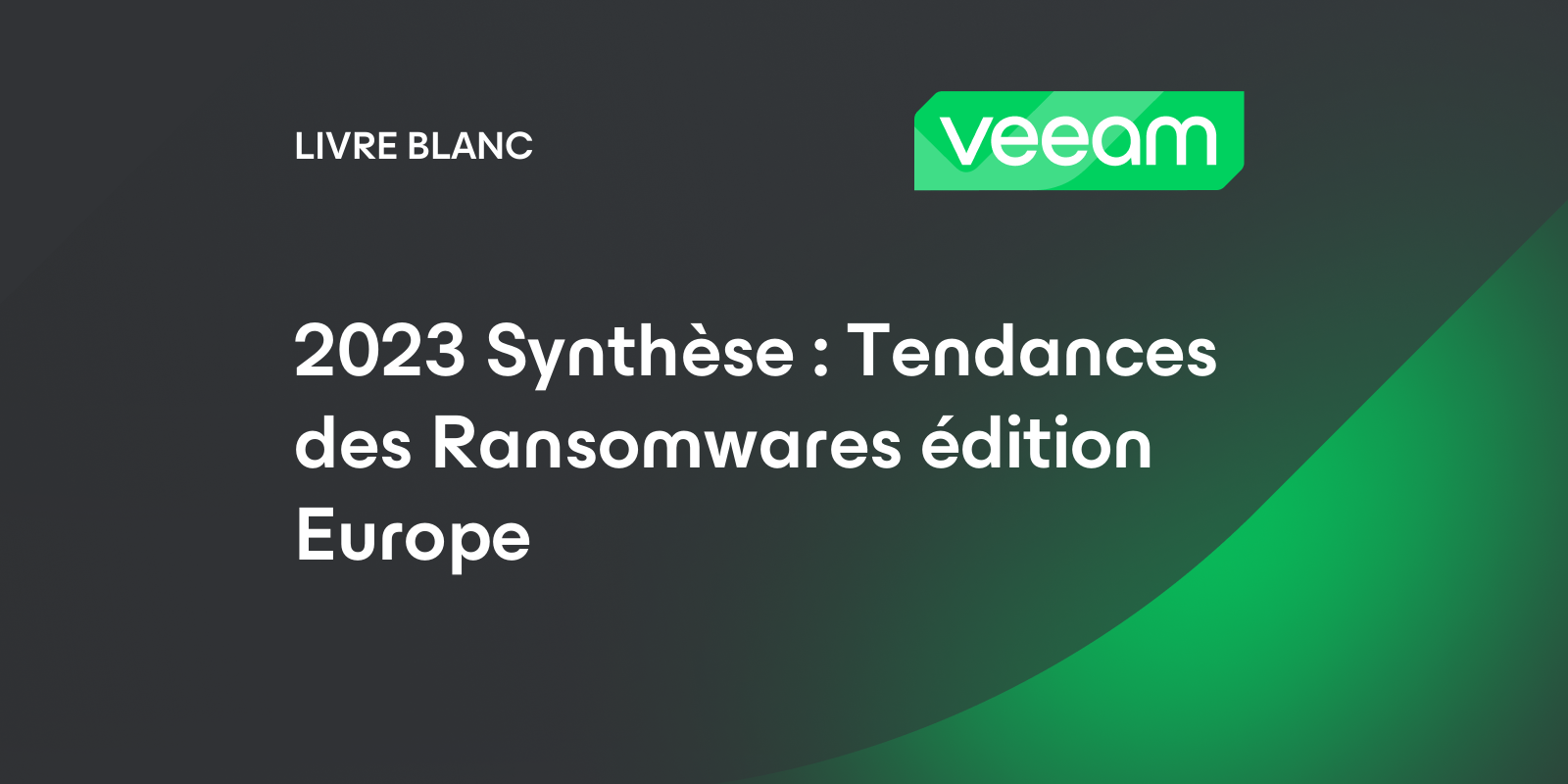 2023 Synthèse : Tendances des Ransomwares édition Europe