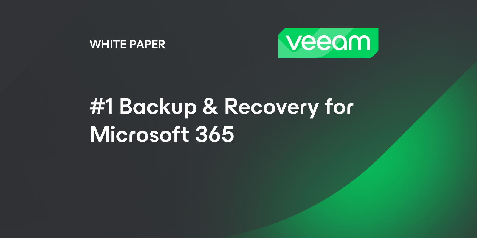 #1 Backup & Recovery for Microsoft 365
