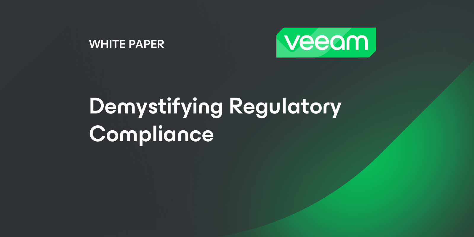Demystifying Regulatory Compliance Demystifying Regulatory Compliance