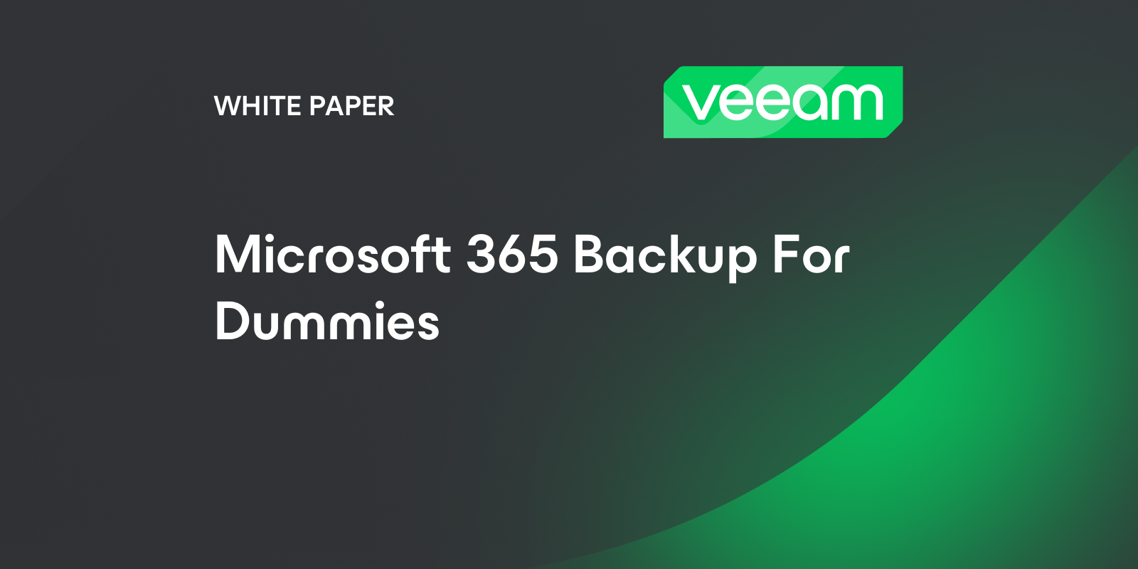 Microsoft 365 Backup For Dummies