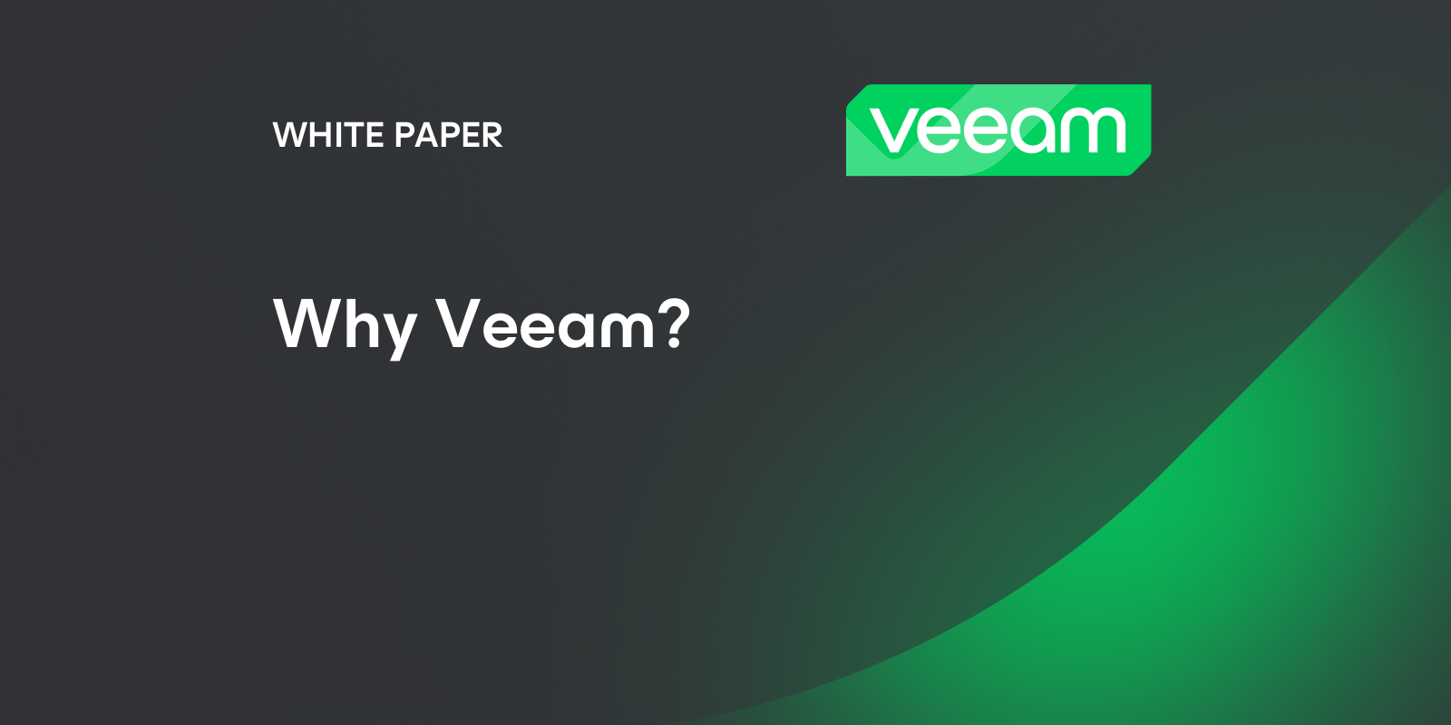 Why Veeam?